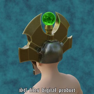 Necron Imotekh the Stormlord Cosplay Outfit Helmet Mask STL Digital ...