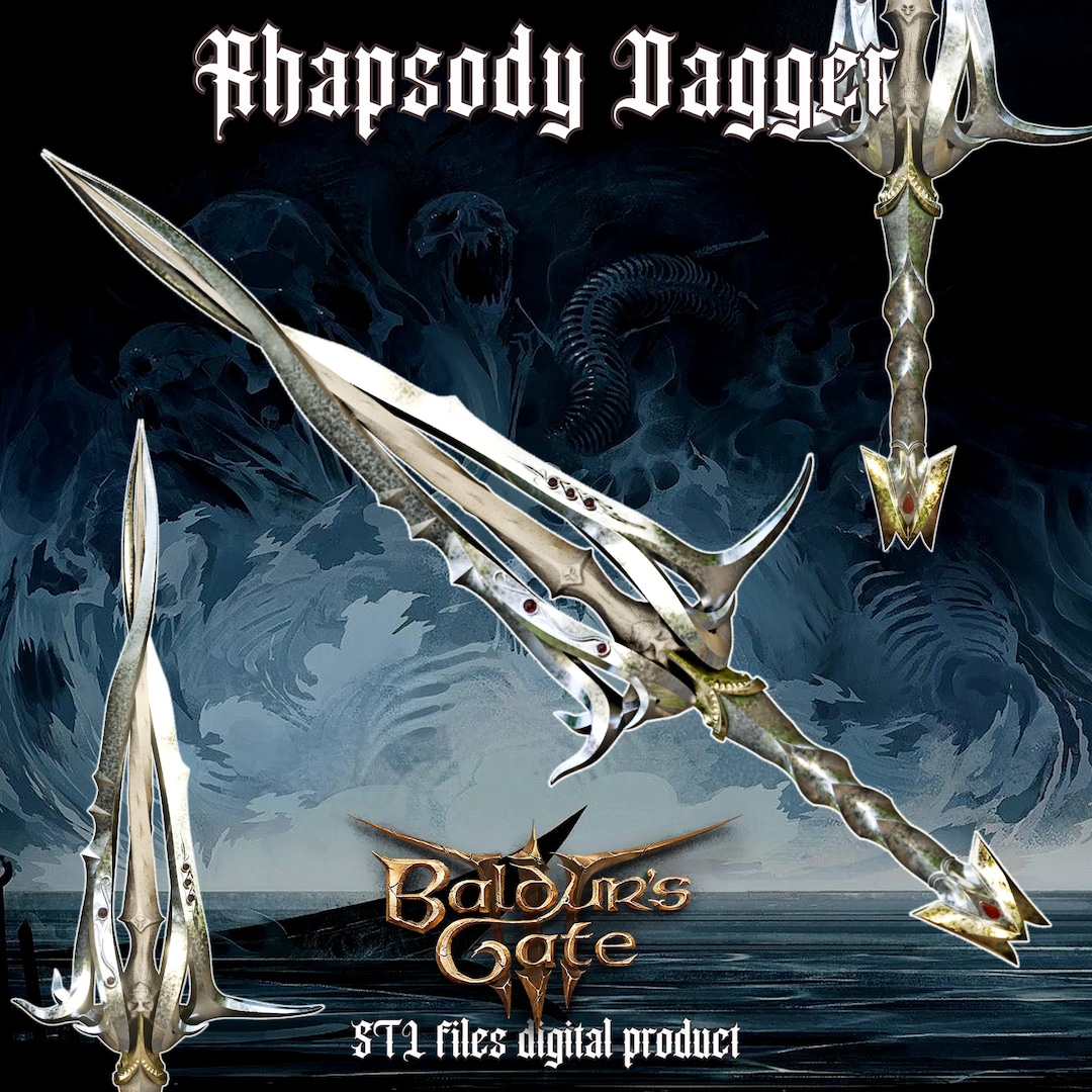 Dague Fantasy Rhapsody Baldurs Gate 3 STL - Etsy France