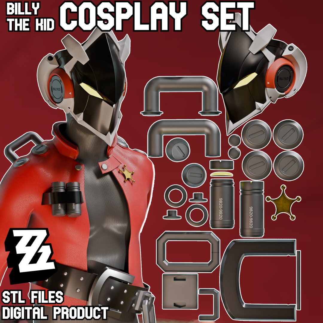 Billy the Kid Cosplay Set Zenless Zone Zero STL - Etsy