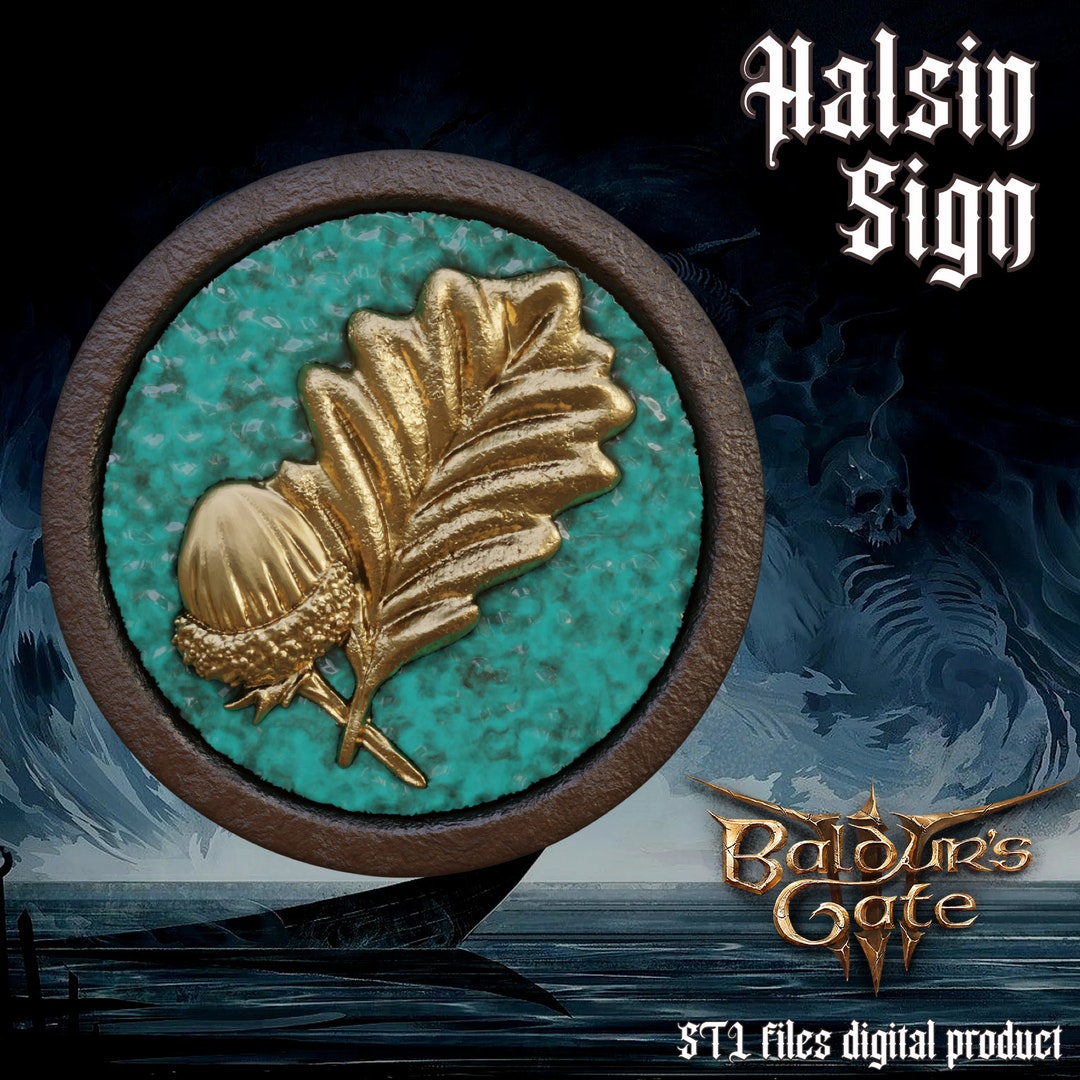 Halsin Leaf Icon Baldurs Gate 3 STL - Etsy