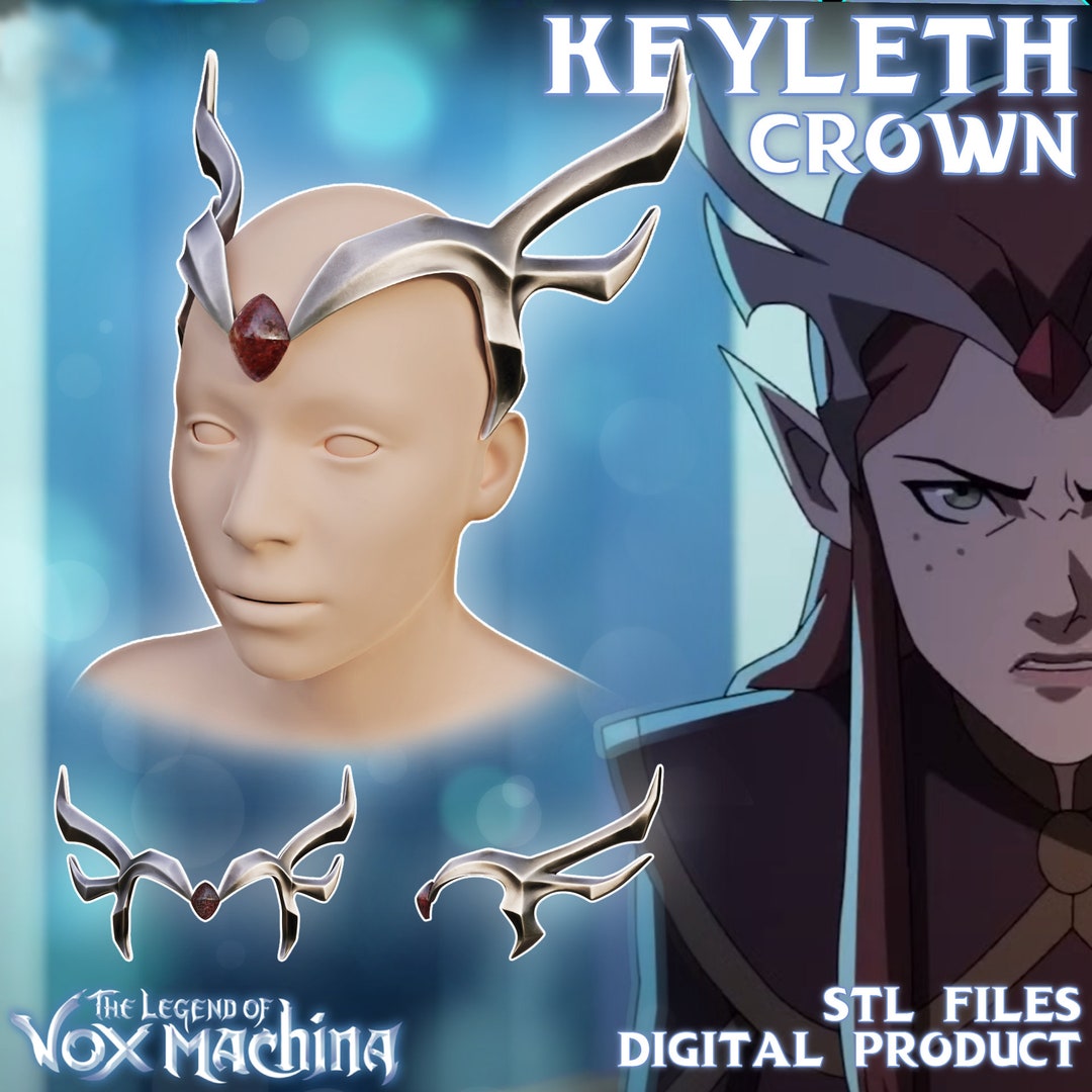 Fantasy Keyleth Crown the Legend of the Vox Machina STL Digital Product ...