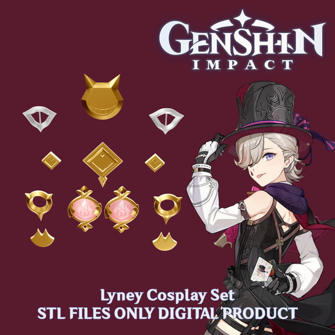 Lyney Cosplay Set Genshin Impact STL - Etsy
