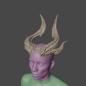 Fantasy Devil Raphael/haarlep Incubus Horns Set Baldurs Gate 3 STL - Etsy