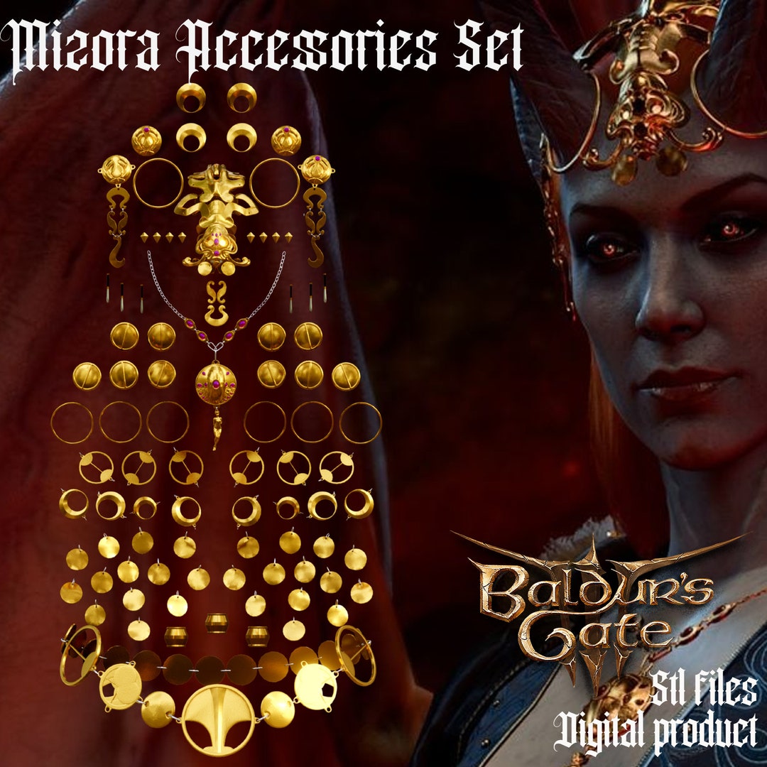 Mizora Accessories Set Baldurs Gate 3 STL - Etsy UK