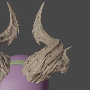 Fantasy Devil Raphael/haarlep Incubus Horns Set Baldurs Gate 3 STL - Etsy