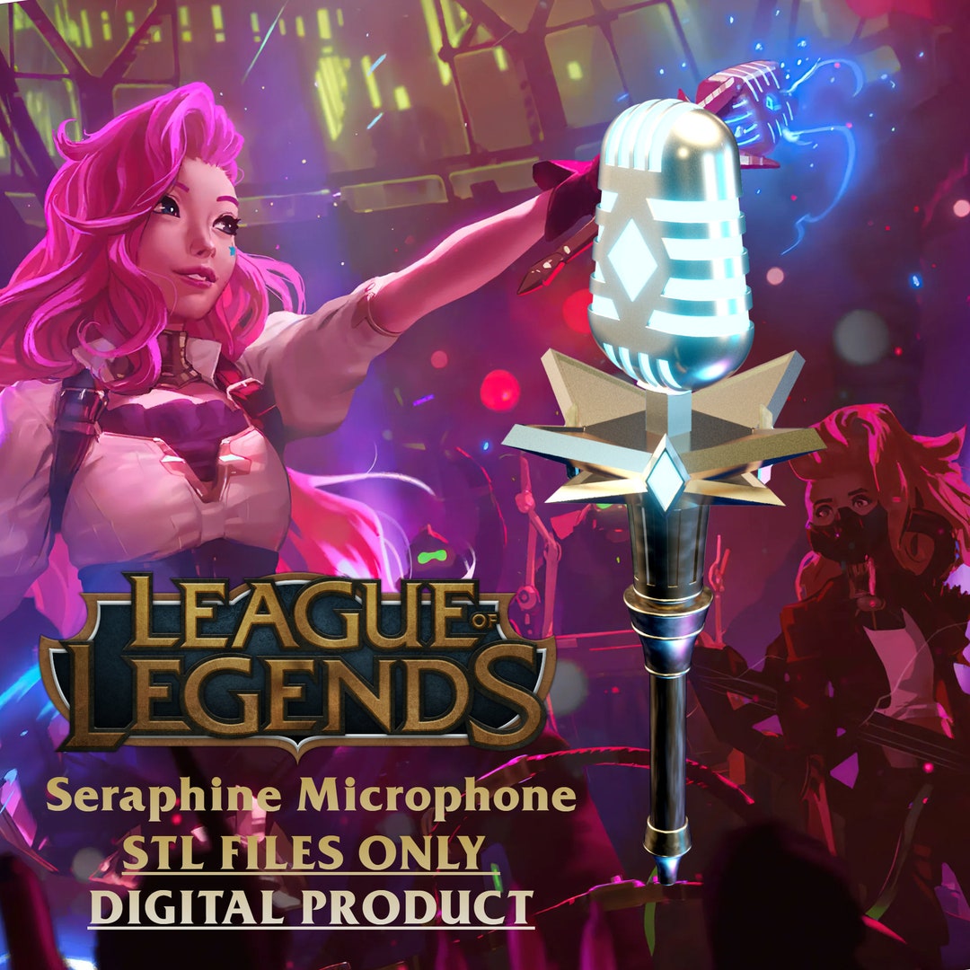 Seraphine Microphone League of Legends STL - Etsy UK