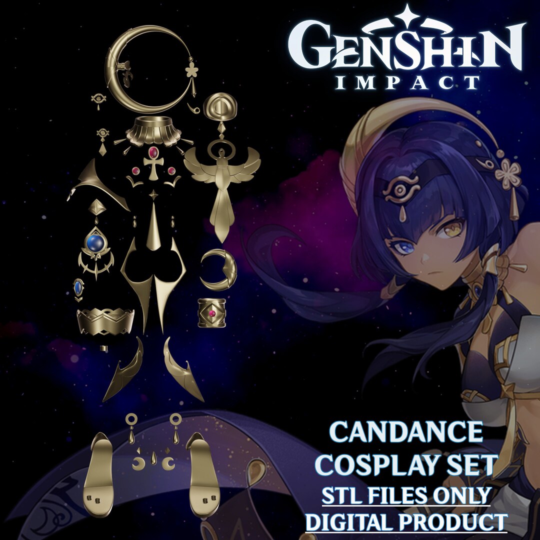Candace Cosplay Set Genshin Impact - Etsy