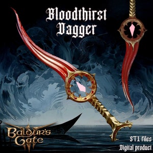 Bloodthirst Dagger Baldurs Gate 3 STL - Etsy