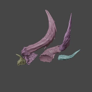 Fantasy Devil Raphael/haarlep Incubus Horns Set Baldurs Gate 3 STL - Etsy