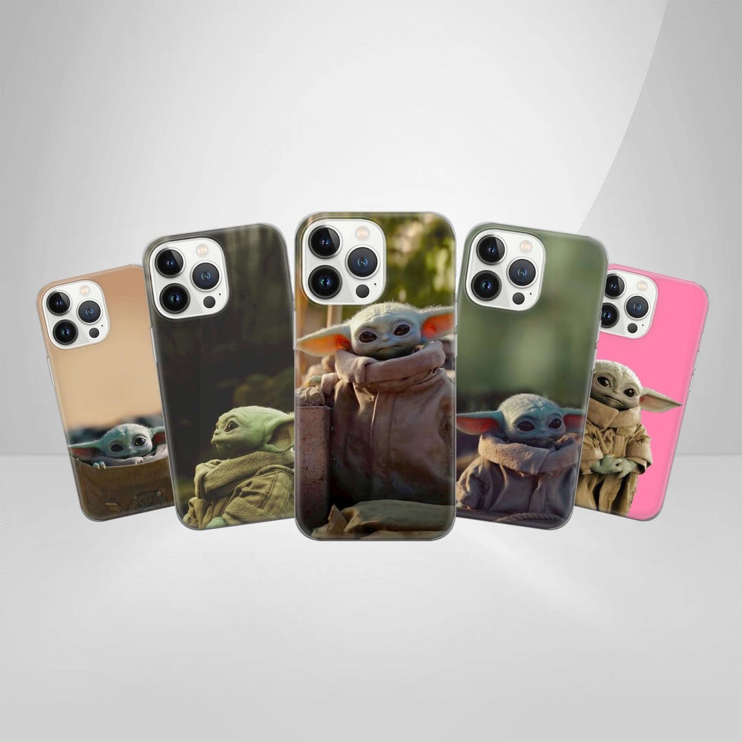 Baby Yoda Phone Case Grogu Cover for iPhone 15 Pro, 14, 13, 12, 11 ...