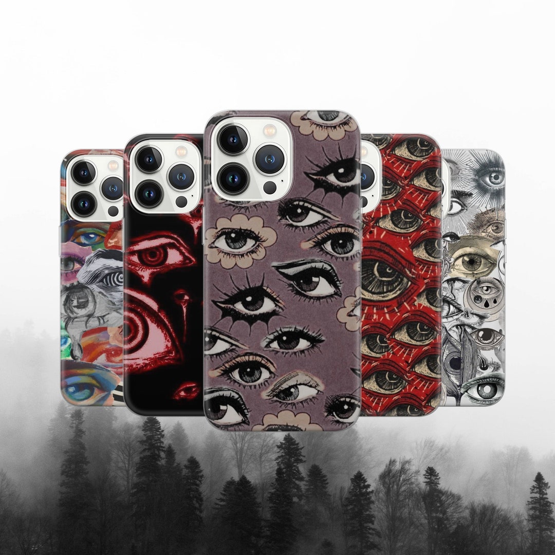Eyeball Phone Case: Weird Horror Design, Soft TPU Gel Cover - Etsy