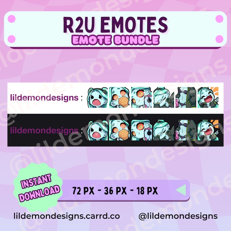 Anime Emotes / Twitch Sub / Emotes / Kawaii / Cute Twitch Emotes ...