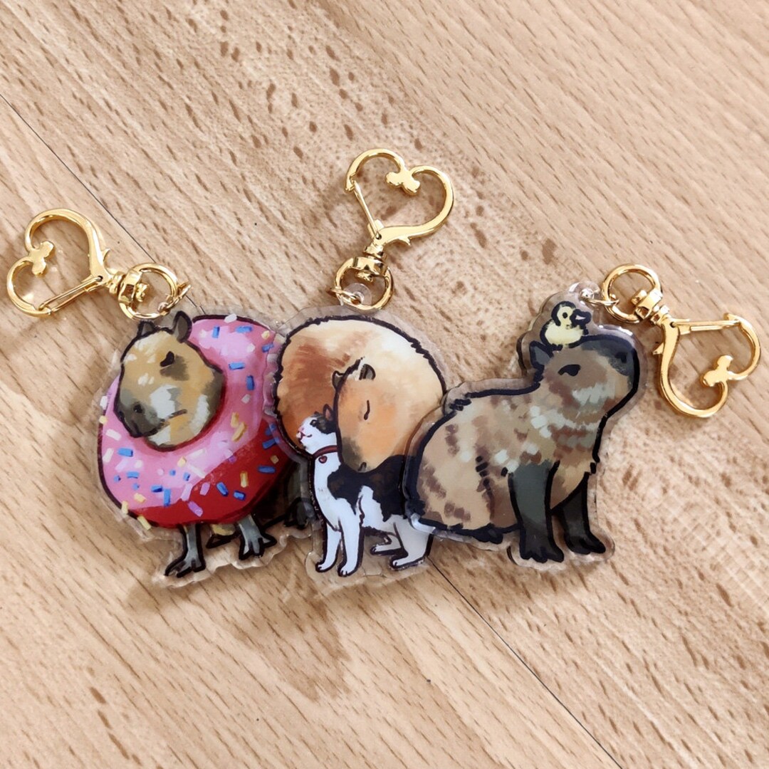 Capybara Keychains - Etsy