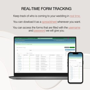 Online Wedding RSVP Tracker & QR Code Invite, Digital Wedding Website ...