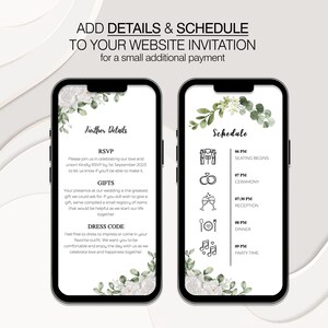 Online Wedding RSVP Tracker & QR Code Invite, Digital Wedding Website ...