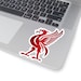 Liverpool FC Liver Bird Sticker (transparent & White) - Etsy UK