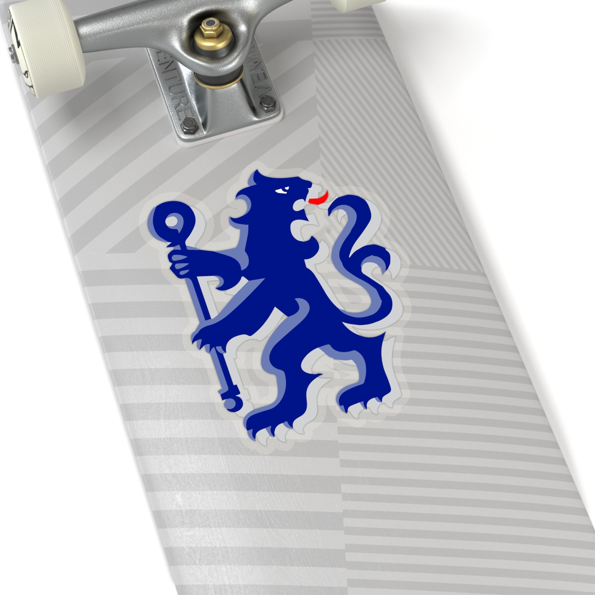 Chelsea FC Lion Sticker (transparent & White) - Etsy