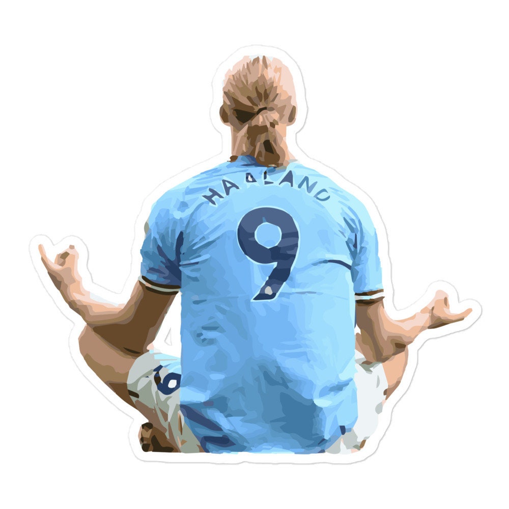 Erling Haaland Celebration Sticker - Etsy