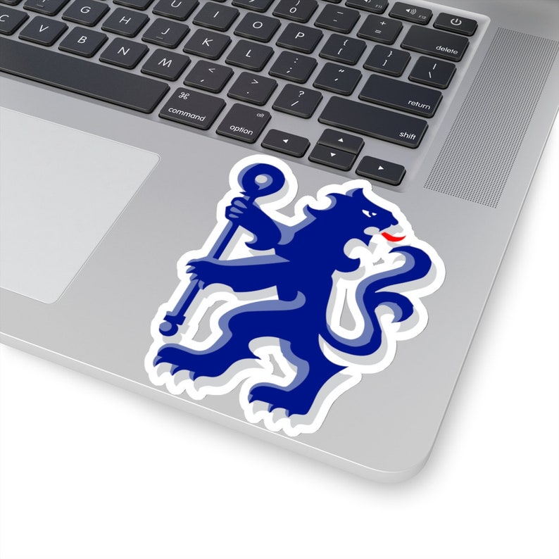 Chelsea FC Lion Sticker (transparent & White) - Etsy
