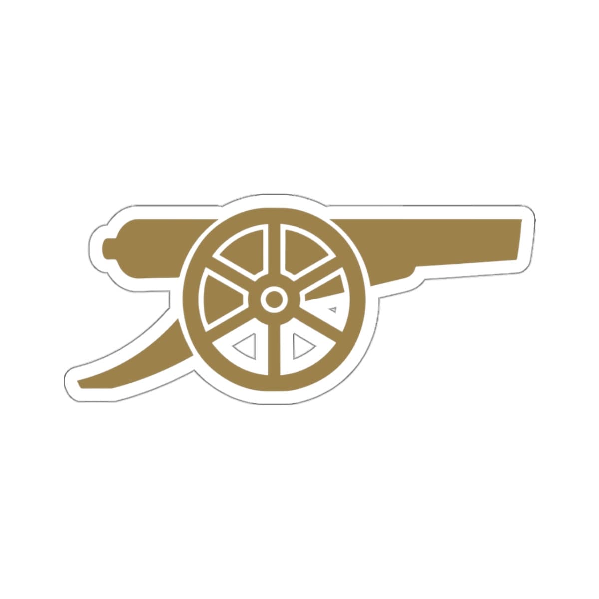 Arsenal Cannon Sticker (white and Transparent) - Etsy