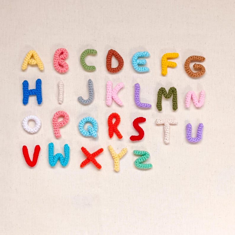 Crochet Alphabet Letters PDF Pattern: DIY Amigurumi | Instant Download ...