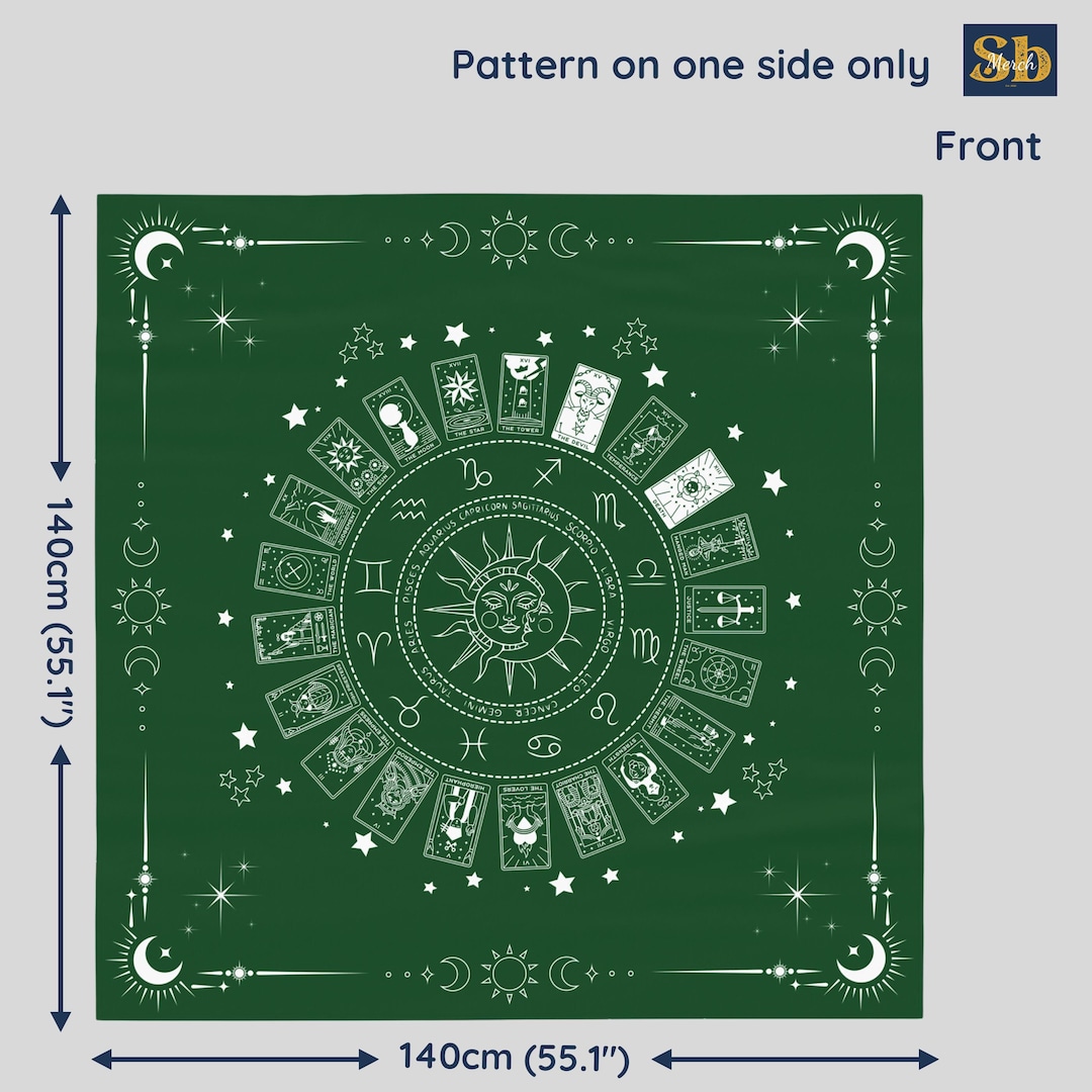 Tarot Cloth Home Altar Cloth Celestial Themed Gift Spiritual Gift Home ...