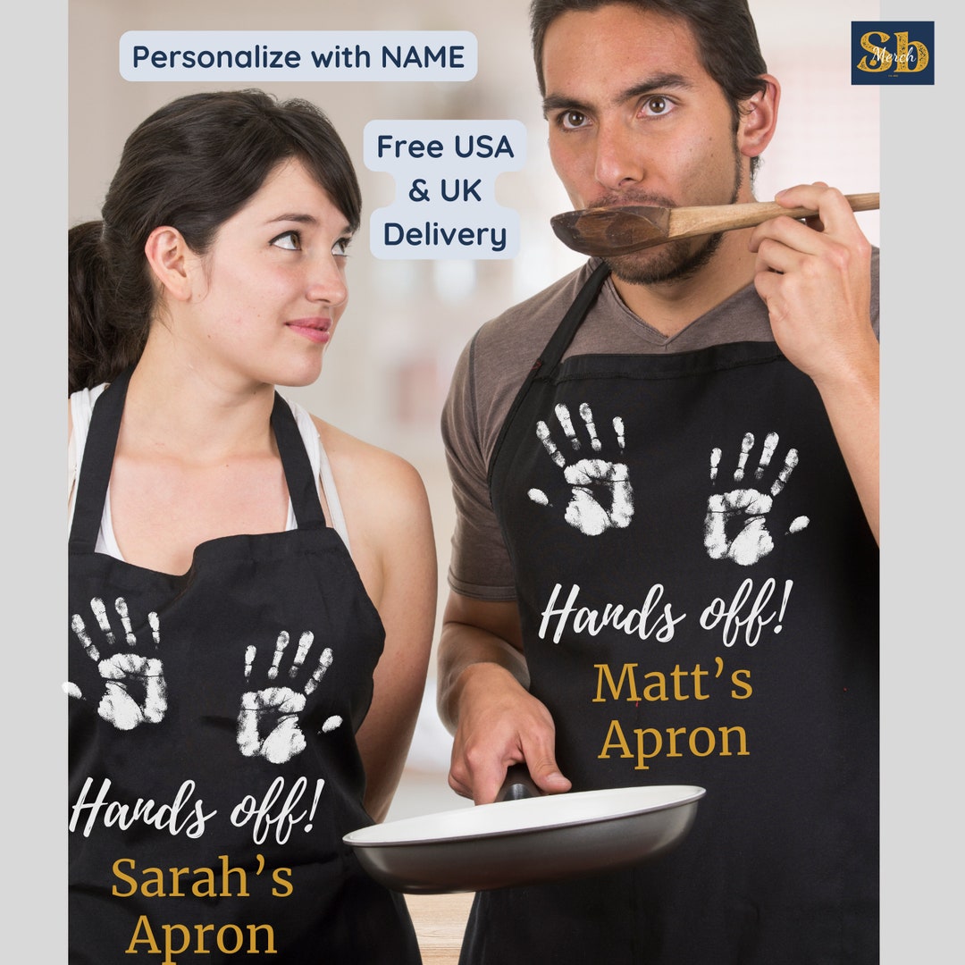 Personalized Apron His and Hers Apron Custom Chef Gift Cooking Lover ...
