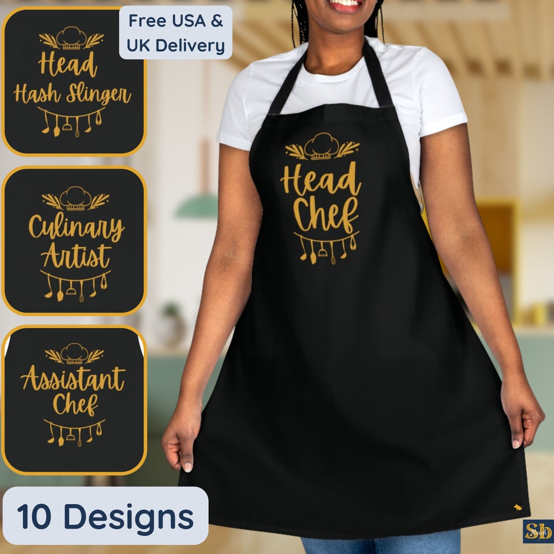His and Hers Aprons for Couples Kitchen Funny Chef Gifts Cooking Lover ...