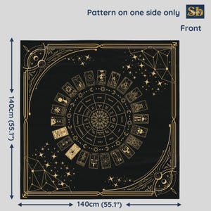 Tablecloth Tarot Home Decor Boho Dining Decor Tarot Lover Gift Tarot ...