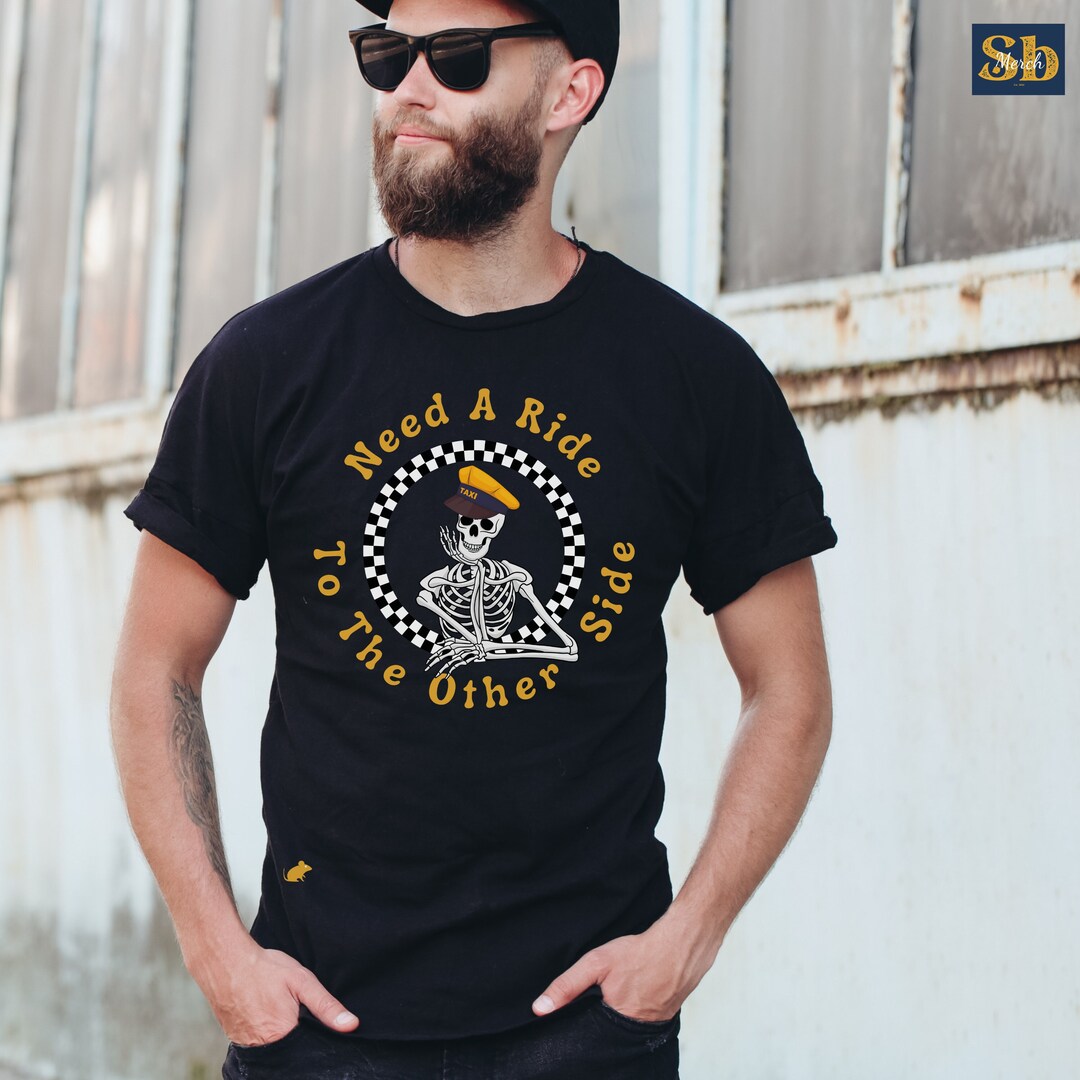 Taxi Driver T Shirt Skeleton Halloween Spooky Season Shirt for Taxi's ...