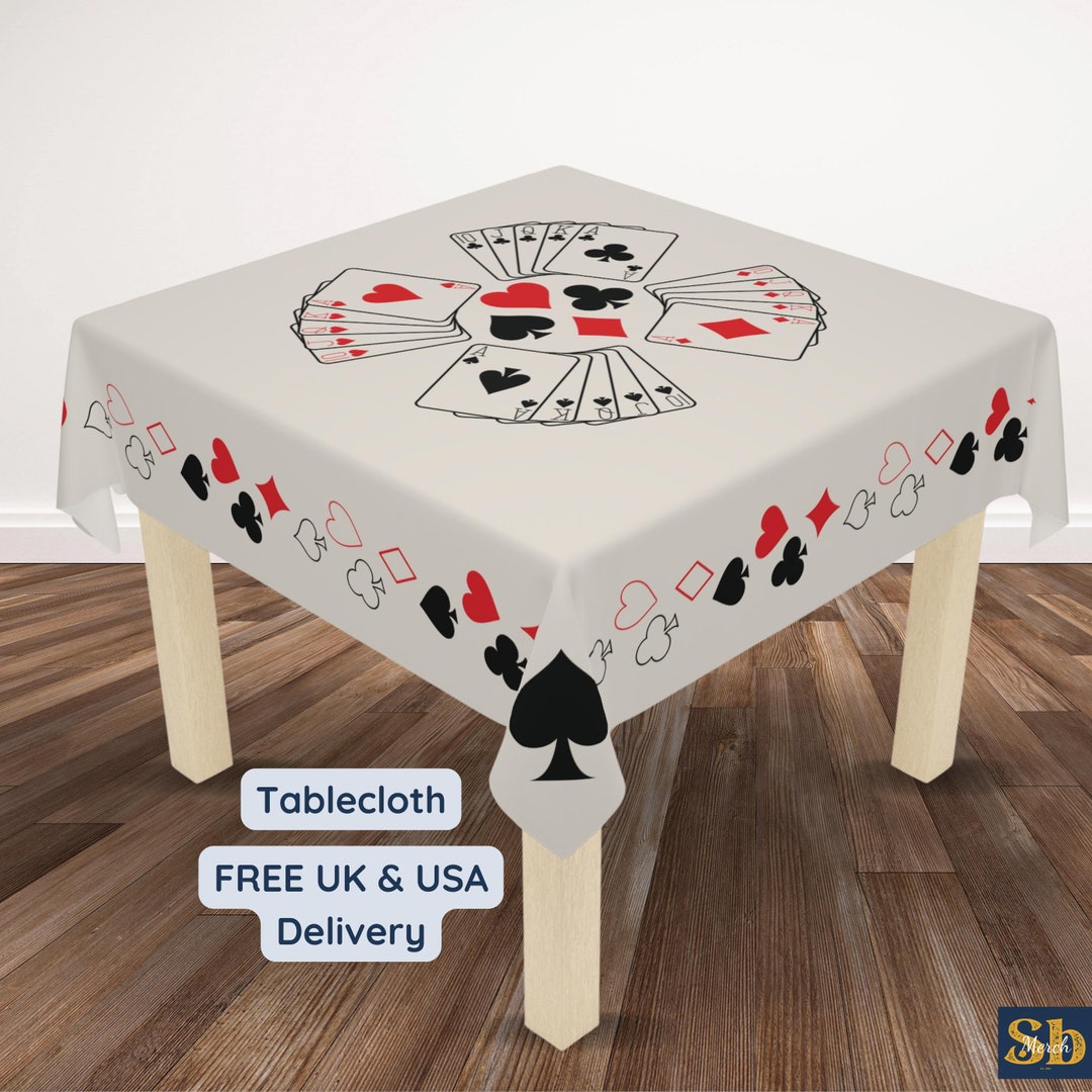 Playing Card Gift Game Table Cloth Card Table Cover Card Table Decor ...