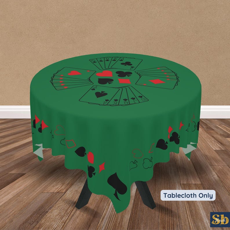 Playing Card Gift Game Table Cloth Card Table Cover Card Table Decor ...