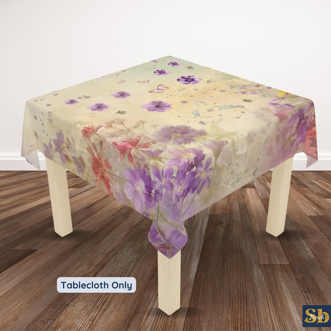 Cottagecore Decor for Table Table Cloth Vintage Style Home Decor Floral ...