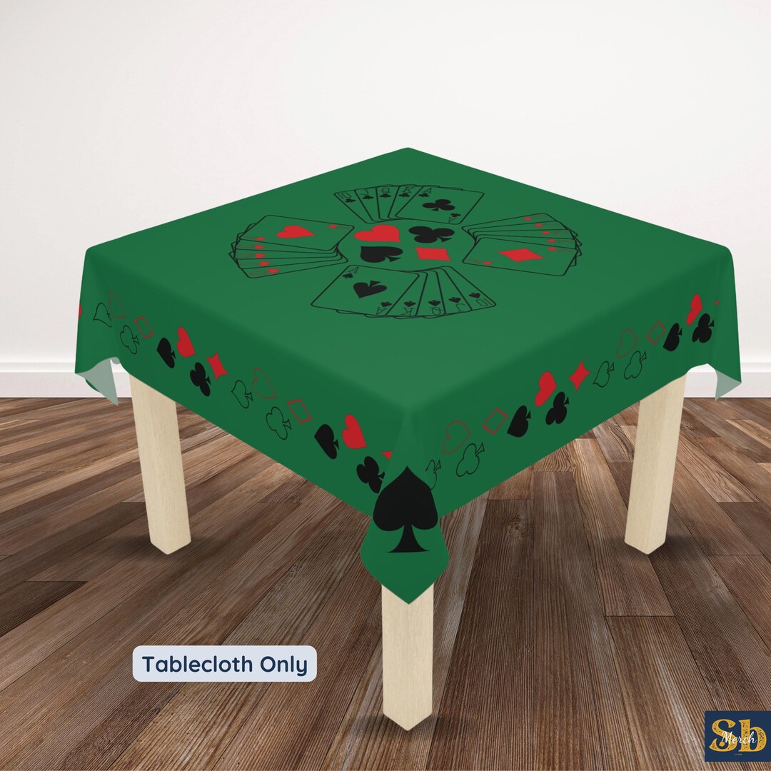 Playing Card Gift Game Table Cloth Card Table Cover Card Table Decor ...
