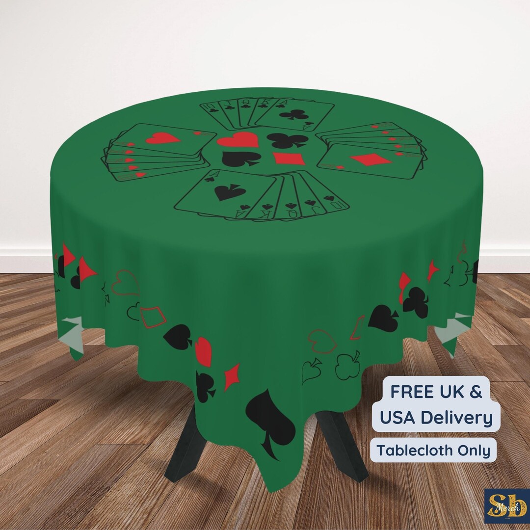 Playing Card Gift Game Table Cloth Card Table Cover Card Table Decor ...