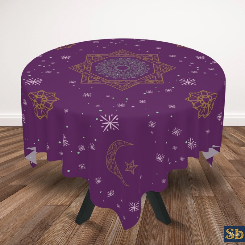 Ramadan Table Cloth Square Table Cover Party Islamic Table Decor ...