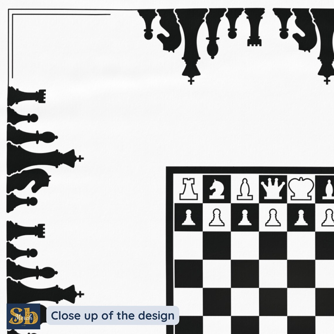Chess Decor Table Cloth for Chess Lover Gift Chess Player Gift Chess ...