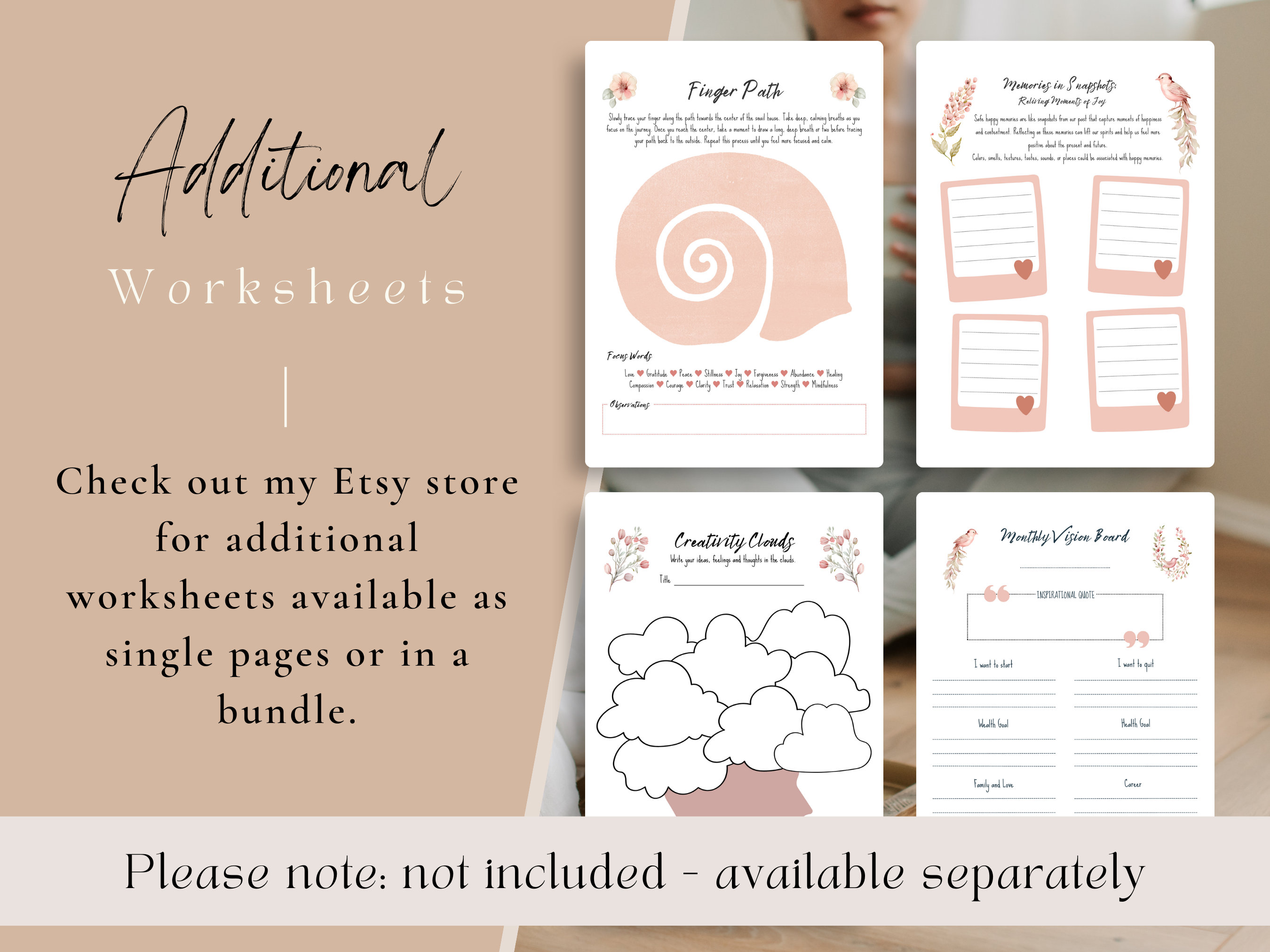 Mindfulness Meditation Worksheet, Body Scan, Develop Self-awareness ...