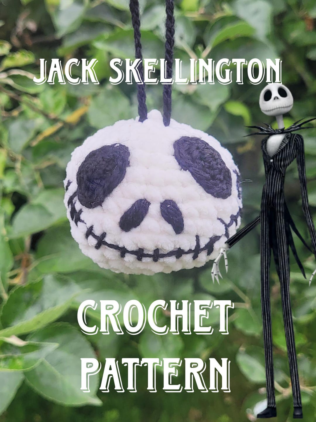 Skull Head Horror Crochet Pattern Skellington - Easy DIY Toy Gift - PDF ...