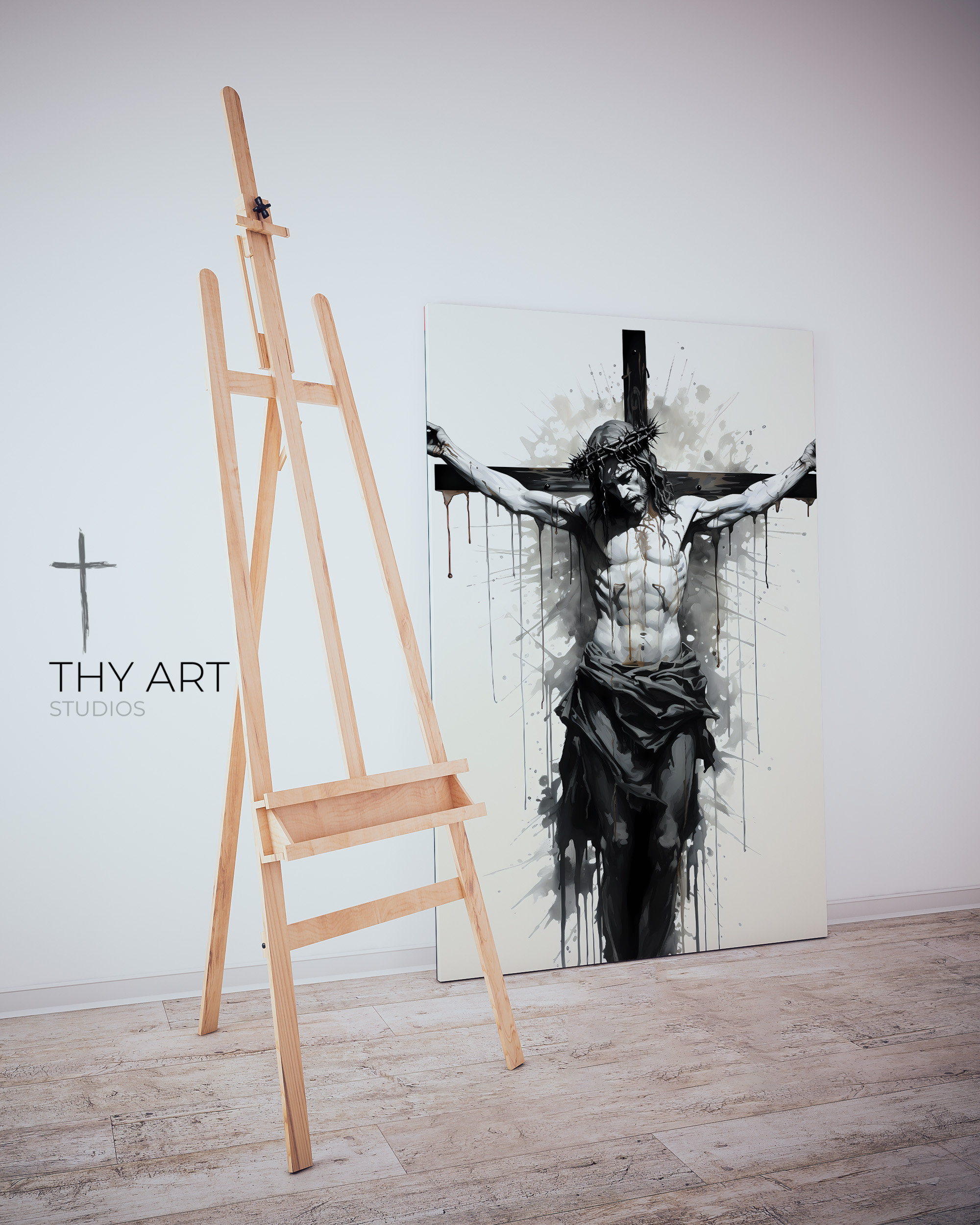 Jesus Christ Picture on the Cross, Ink Art, Christ Painting, Jesus ...