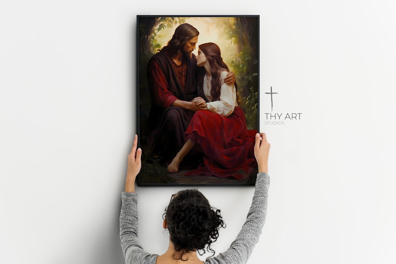 Mary With Jesus, Oil Painting, Mary Jesus, Magdalene, Mary of Magdalene ...