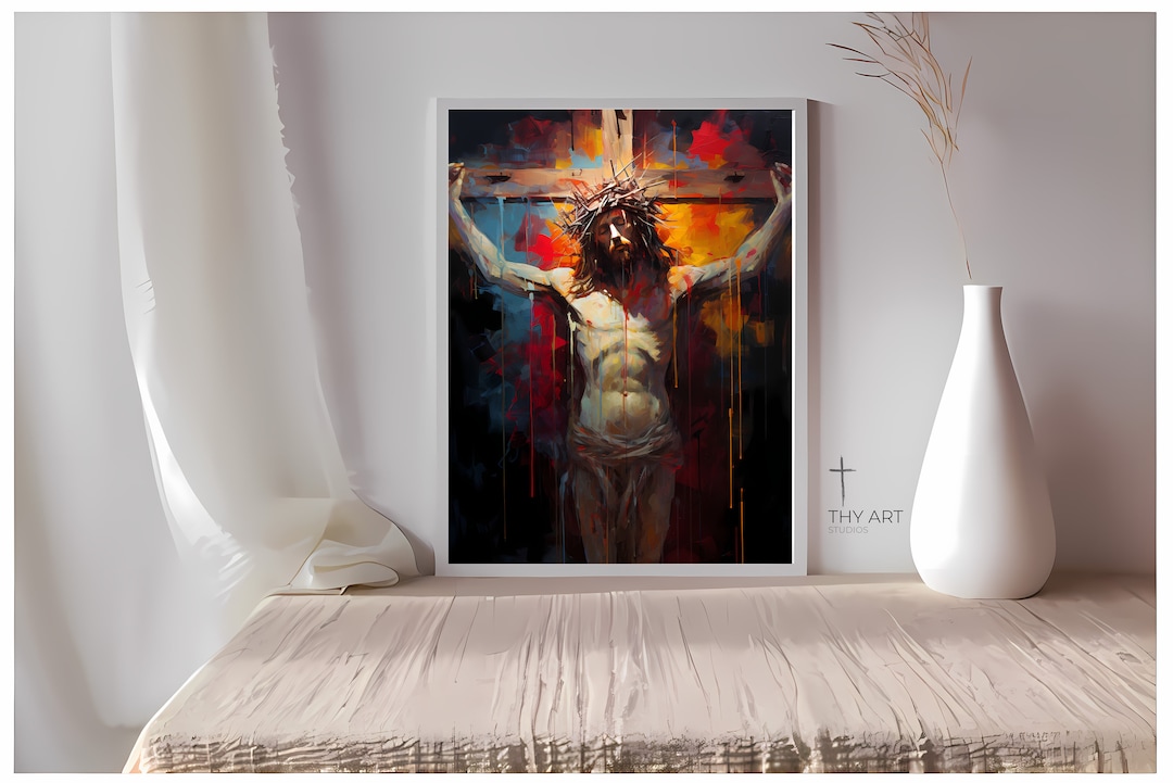 Crucifixion Painting, the Crucifixion of Jesus Christ, Jesus ...