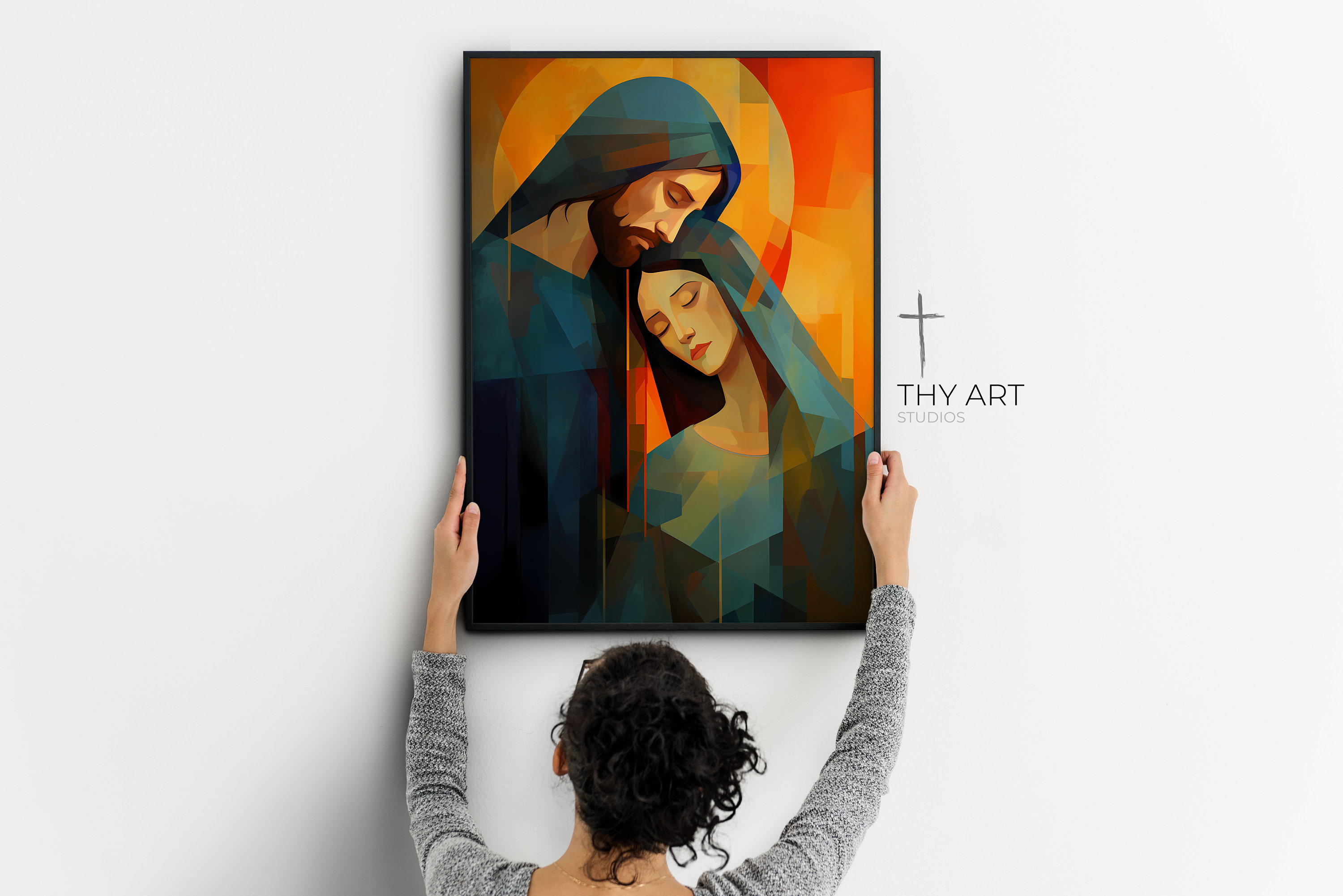 The Story of Mary Magdalene and Jesus, Abstract Artwork, Mary of ...