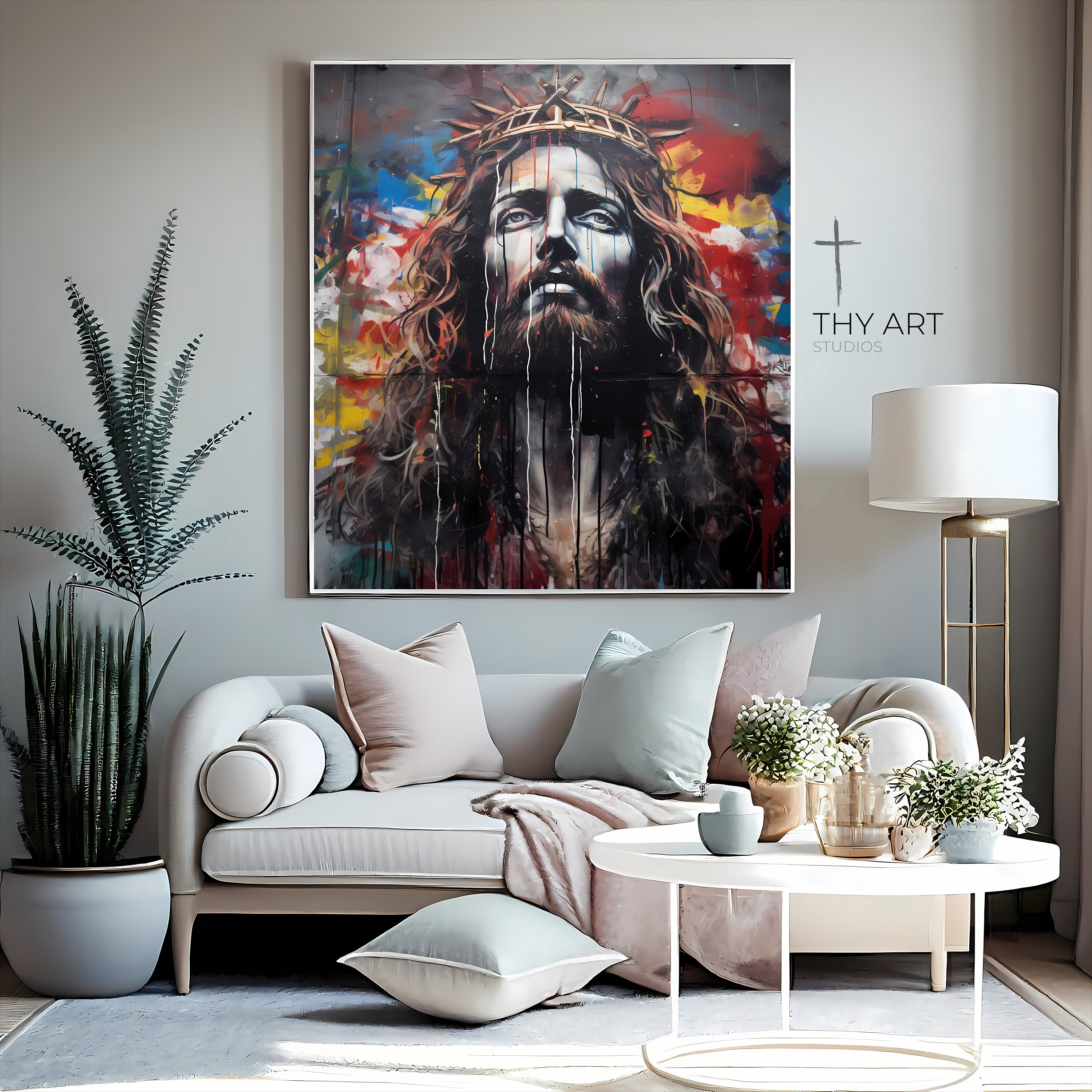 Portrait of Jesus Christ, Graffiti, Paintings of Christ, Christ ...