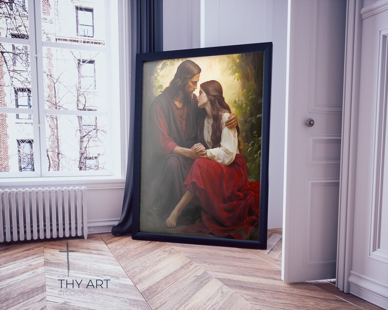 Mary With Jesus, Oil Painting, Mary Jesus, Magdalene, Mary of Magdalene ...