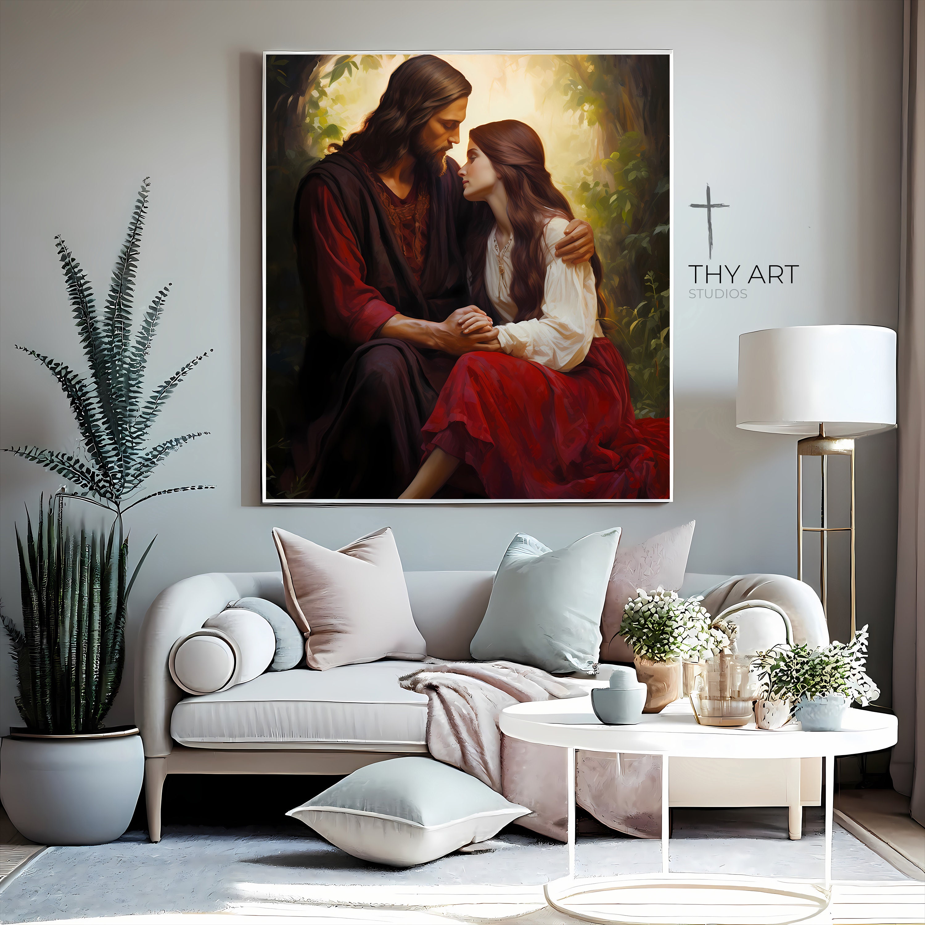 Mary With Jesus, Oil Painting, Mary Jesus, Magdalene, Mary of Magdalene ...