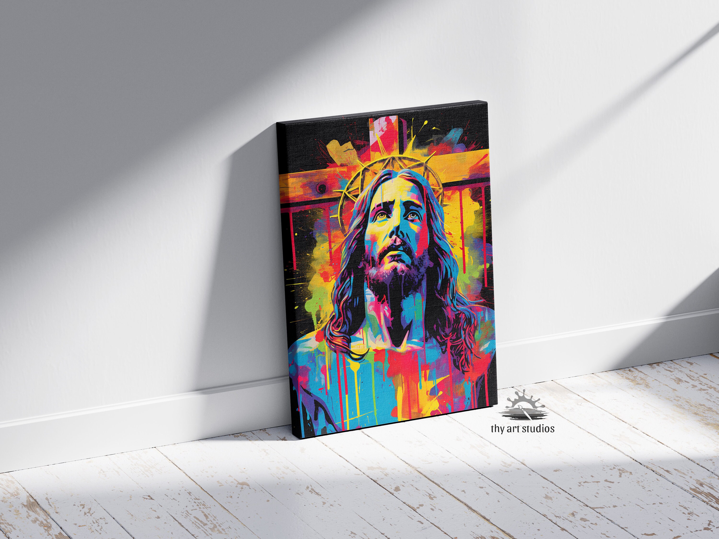 Paintings of Christ Pop Art Style Christian Art Print - Etsy