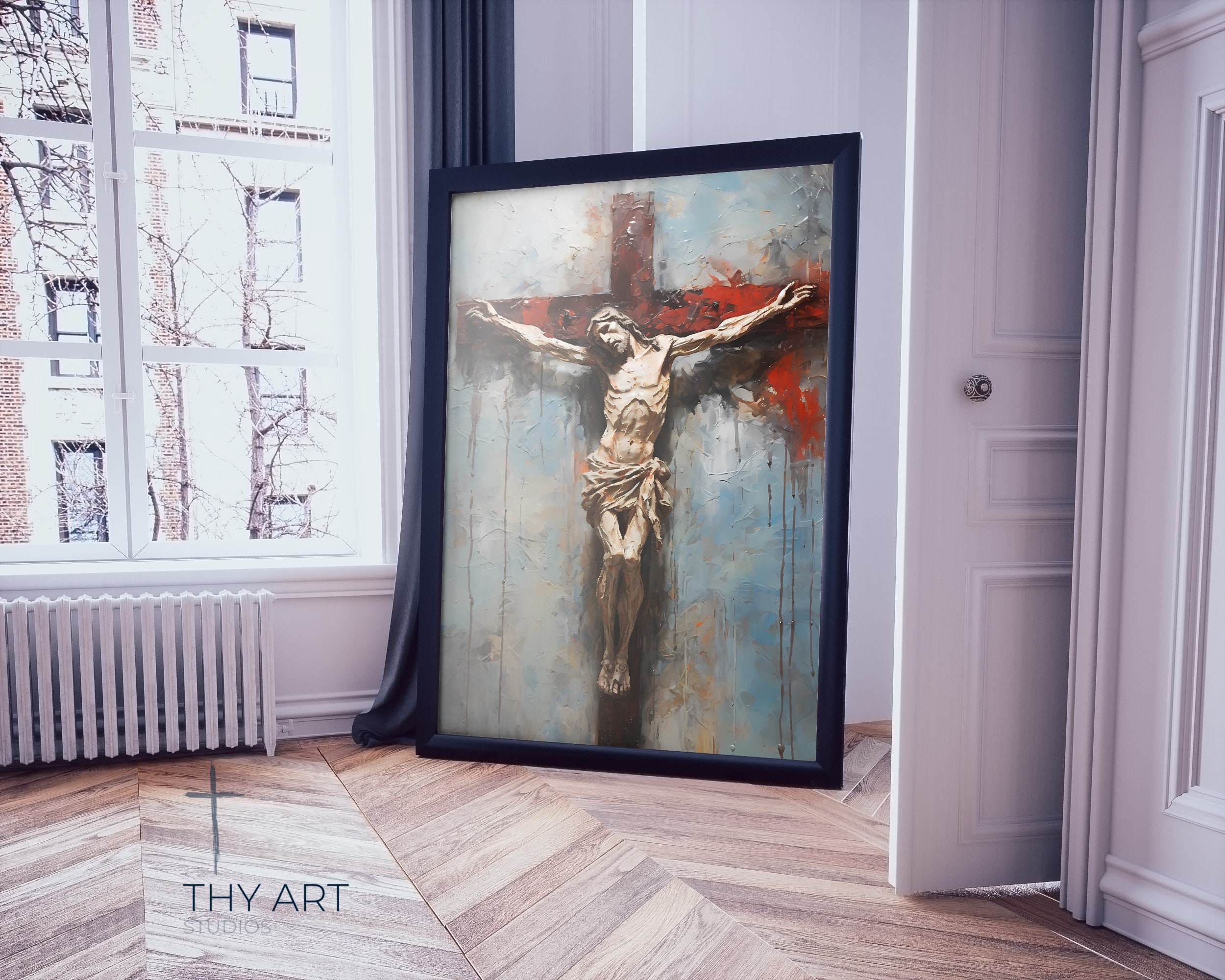 Crucifixion Painting, Impasto, the Crucifixion, Death of Jesus, the ...