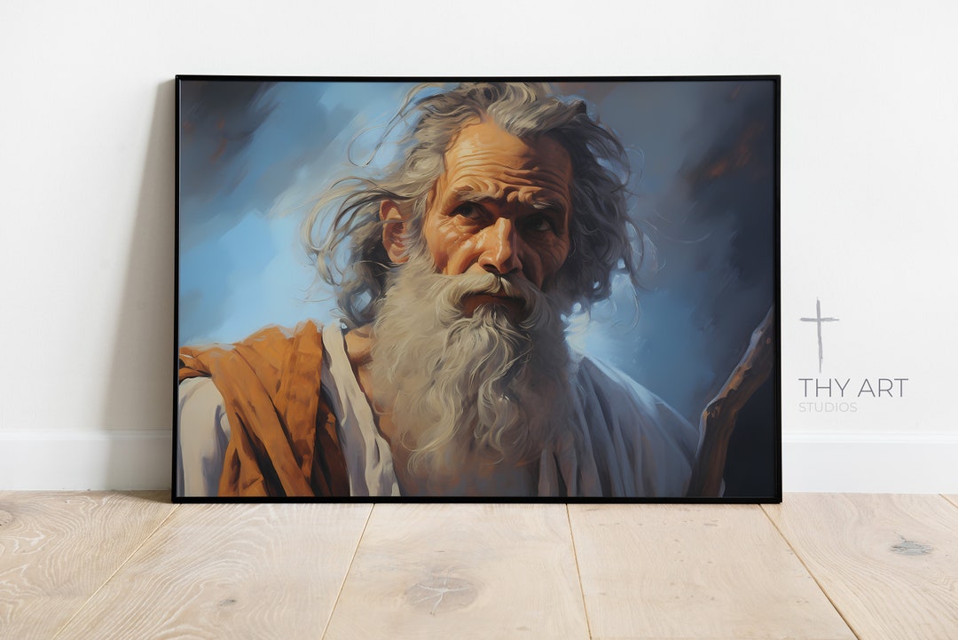 Moses Painting, Pastel, Moses in the Bible, Moses and the Red Sea ...
