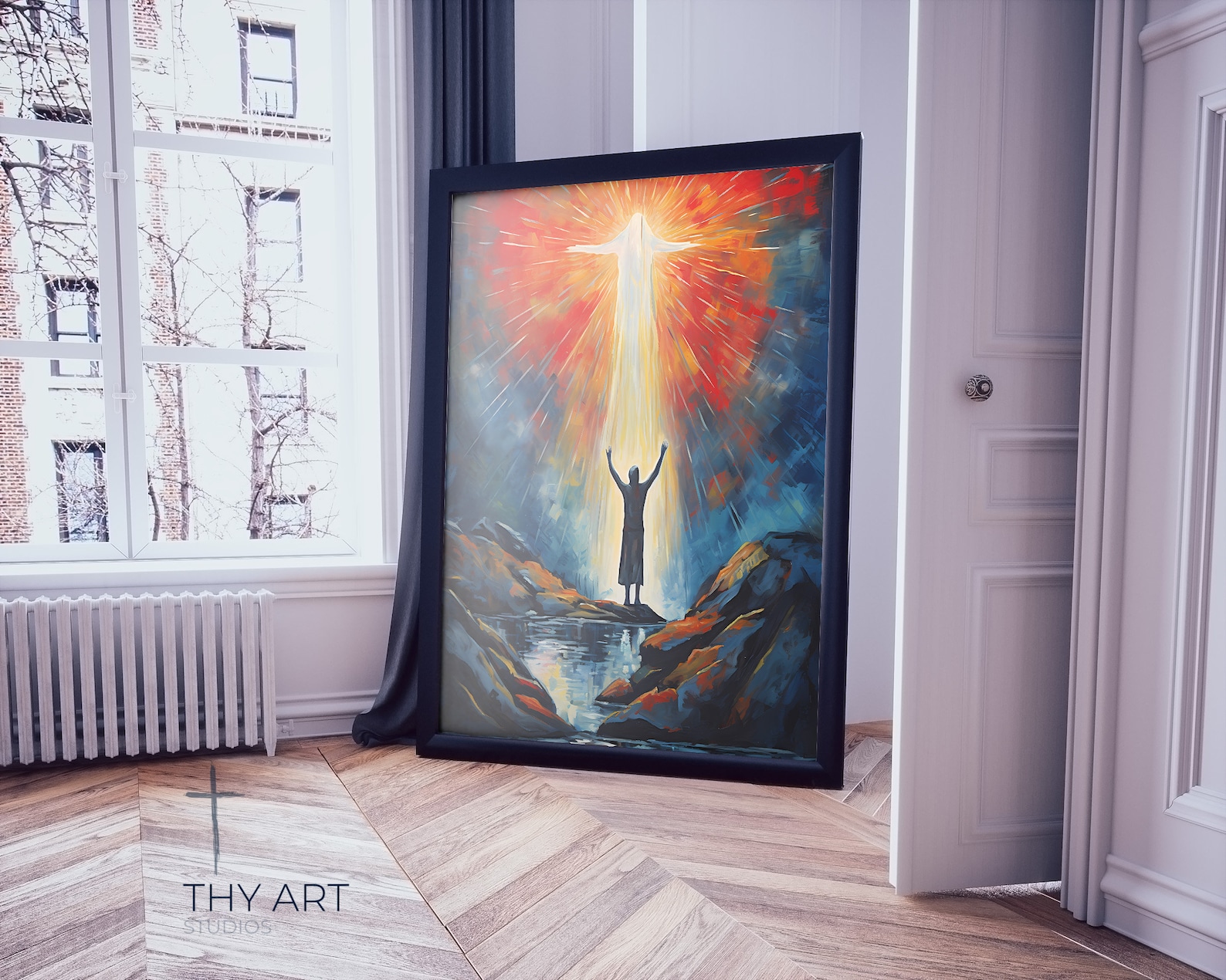 Baptism of Jesus Christ Expressionism Art Print (digital Download) - Etsy